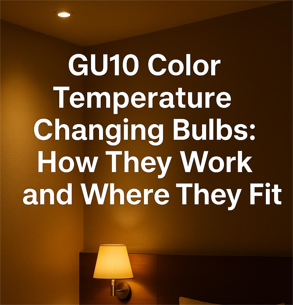 GU10 Color Temperature Changing Bulbs: How They Work & Fit