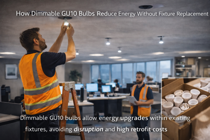 Dimmable GU10 Bulbs for Energy-Efficient Commercial Lighting