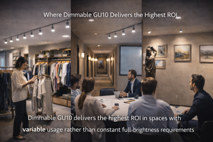 Dimmable GU10 Bulbs for Energy-Efficient Commercial Lighting